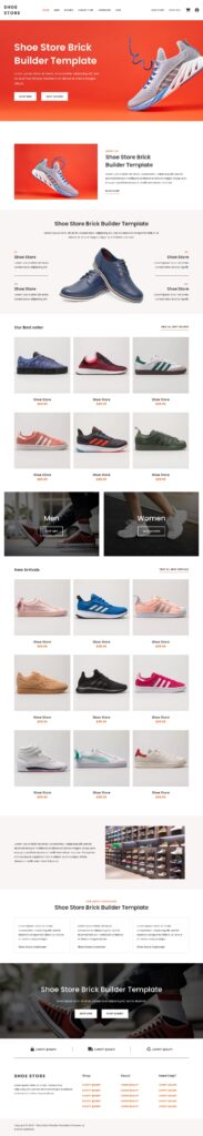 Shoe Store Website Template – Shoe Store Website Template By ...